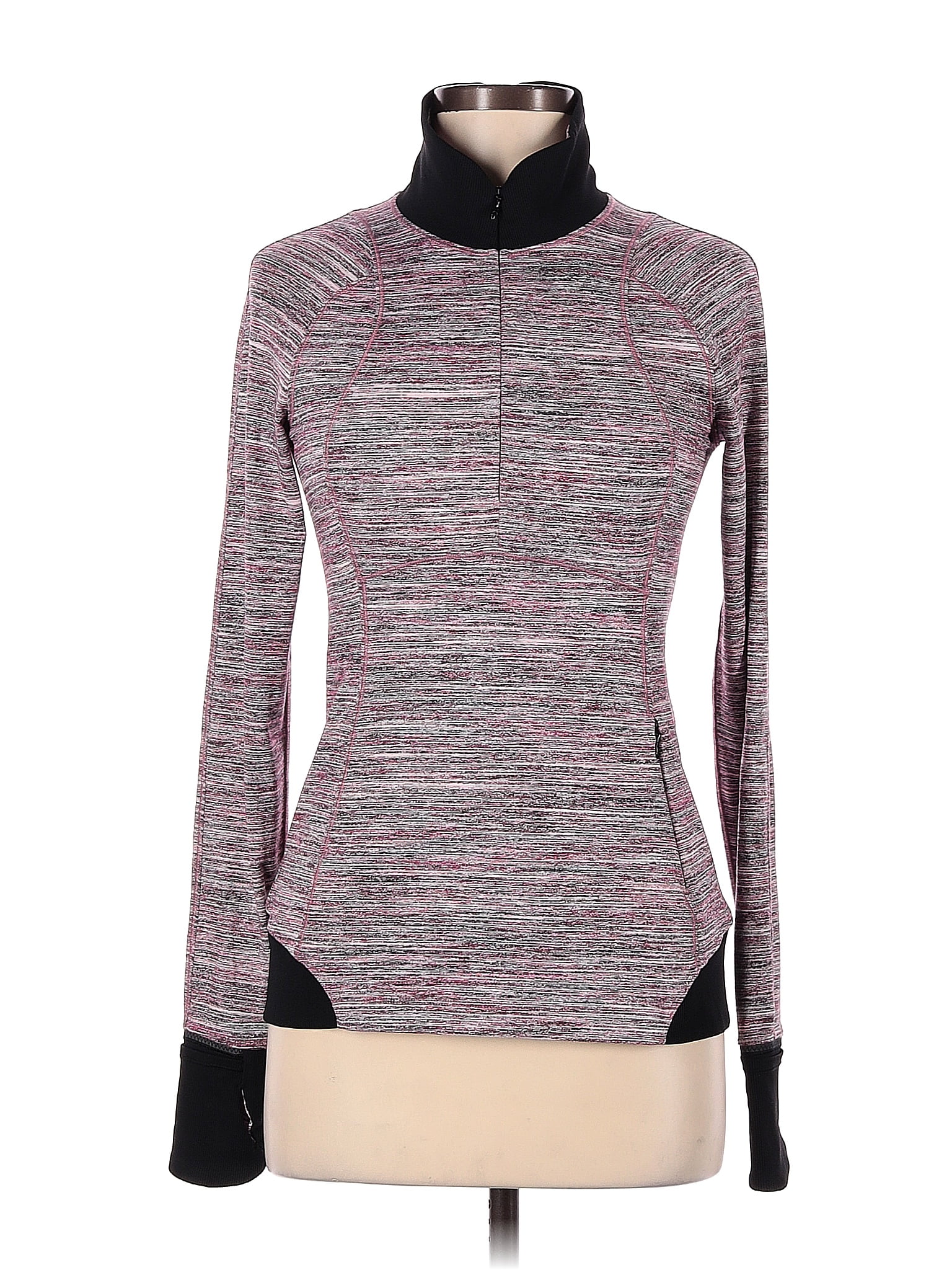 Lululemon Athletica Color Block Marled Purple Track Jacket Size 6 - 69% ...