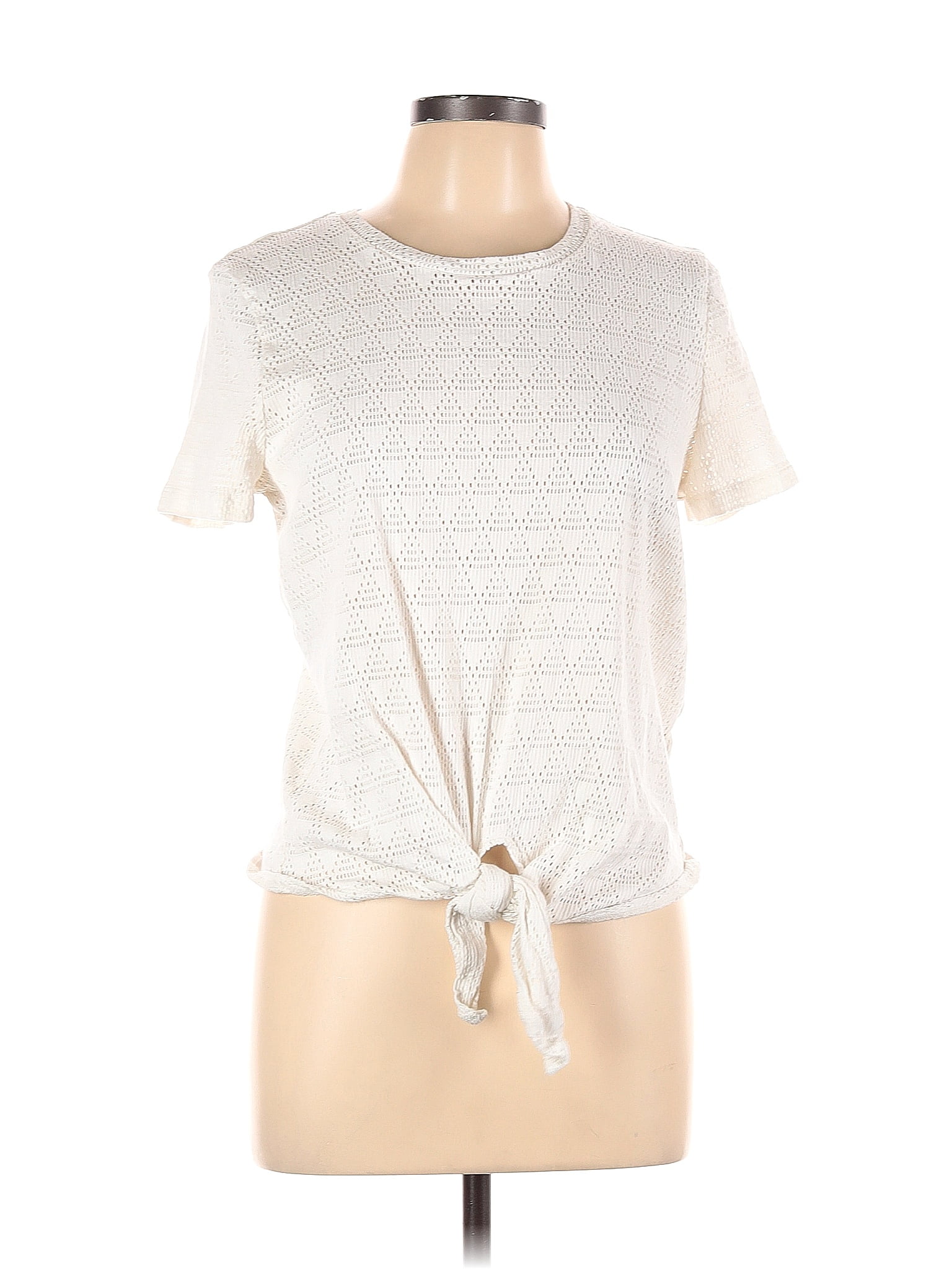 Texture And Thread Madewell Chevron Herringbone Chevron White Ivory Short