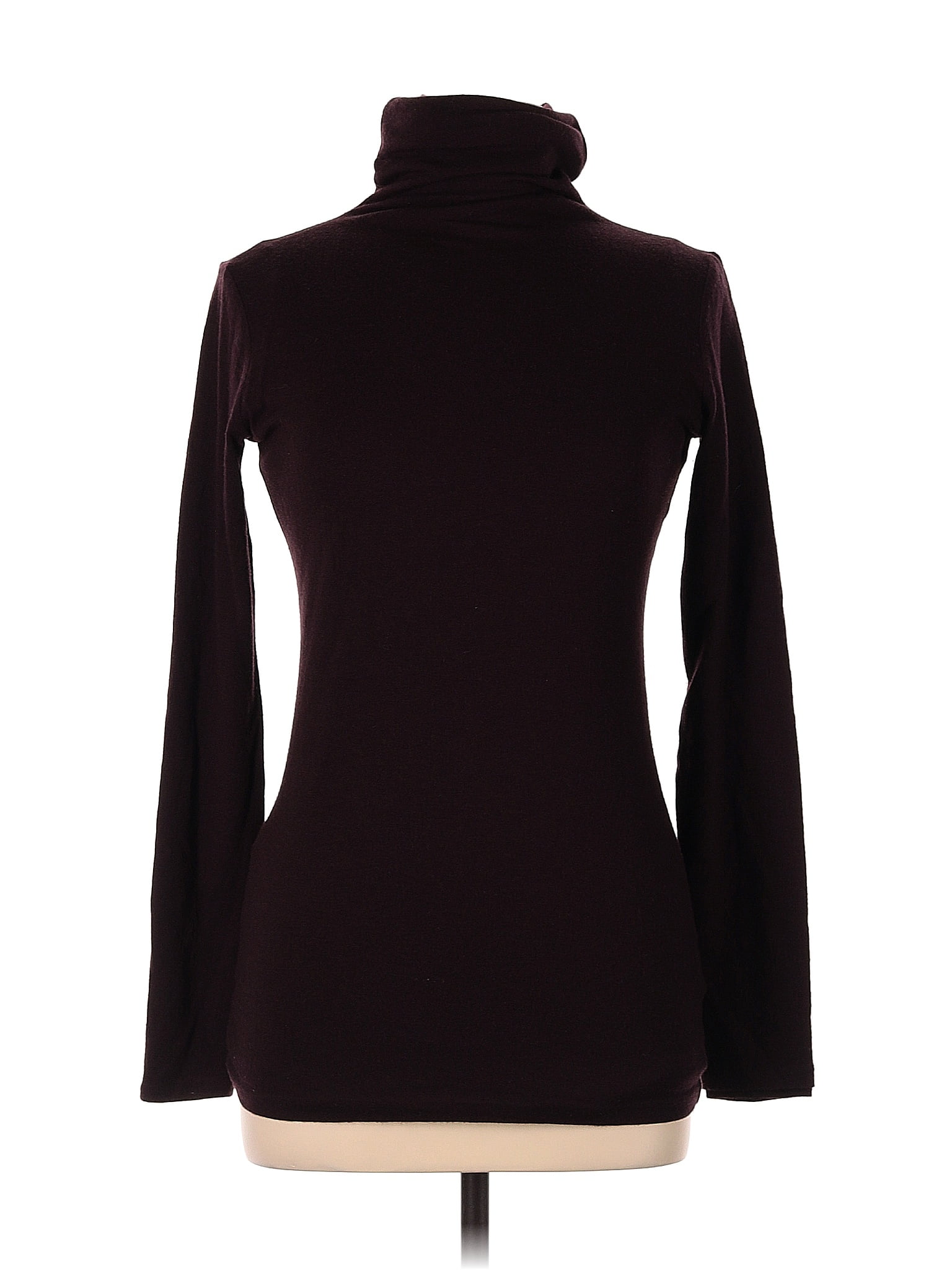 Club Monaco Color Block Solid Burgundy Wool Pullover Sweater Size L ...