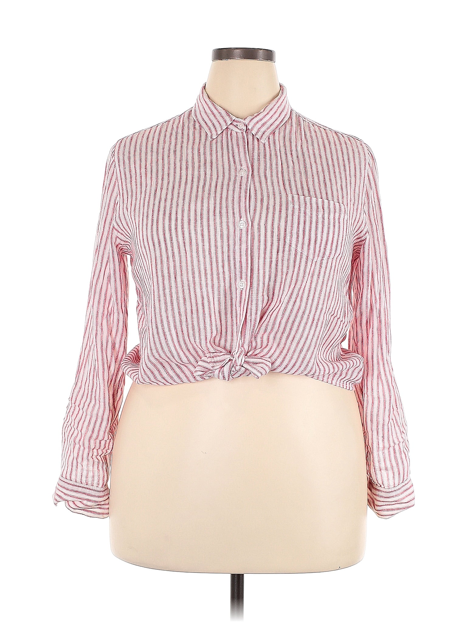 Rails Stripes Red Long Sleeve Button Down Shirt Size Xl 77 Off Thredup
