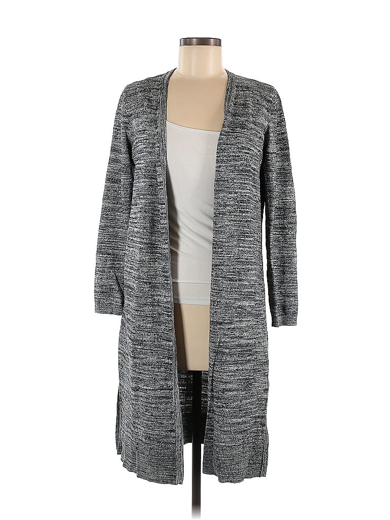 Talbots Color Block Marled Gray Cardigan Size M 77 Off Thredup