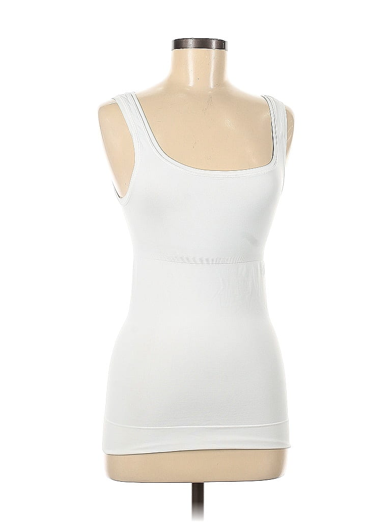 Soma Solid White Tank Top Size M - 52% off | ThredUp