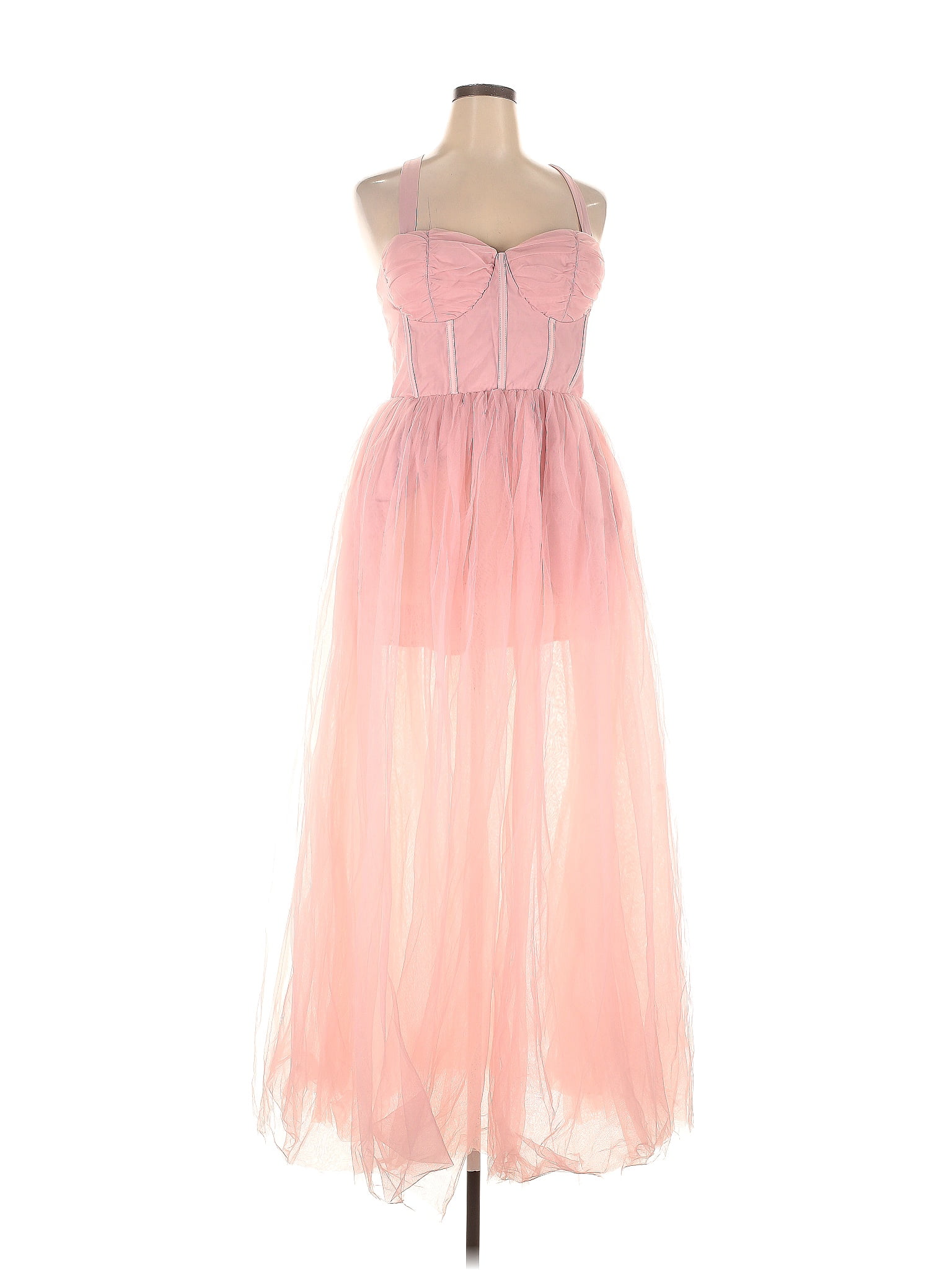 showpo 100% Nylon Multi Color Pink Cocktail Dress Size 14 - 70% off ...