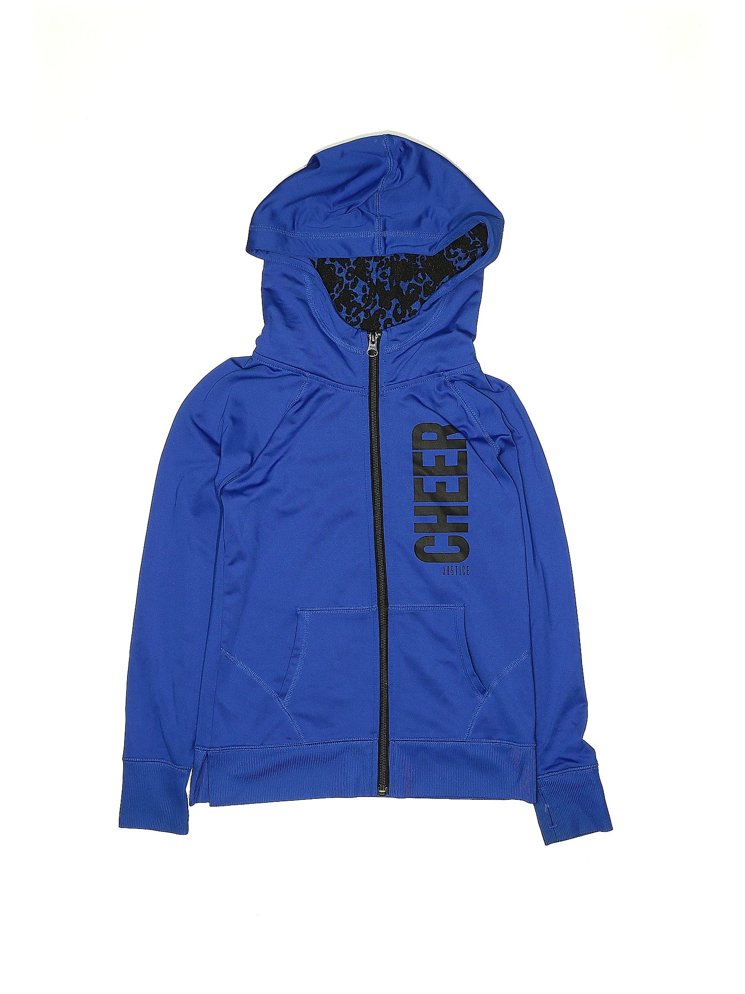 Justice Active Solid Blue Track Jacket Size 7 - 39% off | thredUP