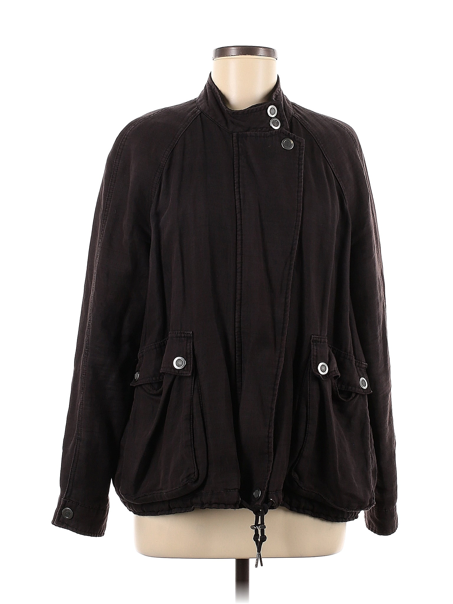 Free People Solid Black Jacket Size M - 75% off | ThredUp