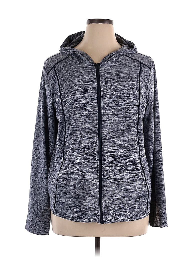 Xersion Gray Zip Up Hoodie Size XL - 57% off | ThredUp