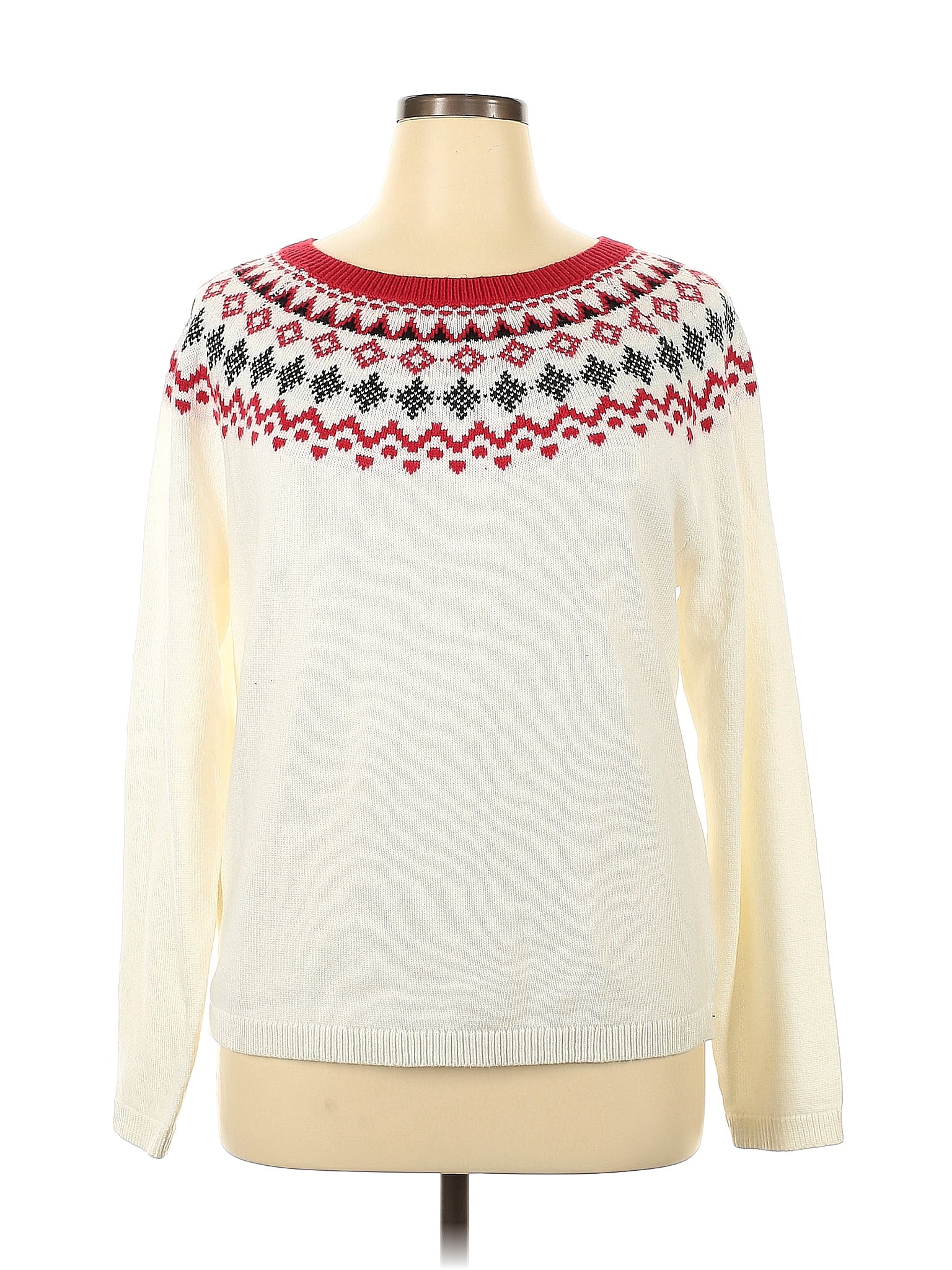 Talbots White Pullover Sweater Size XL - 76% off | ThredUp