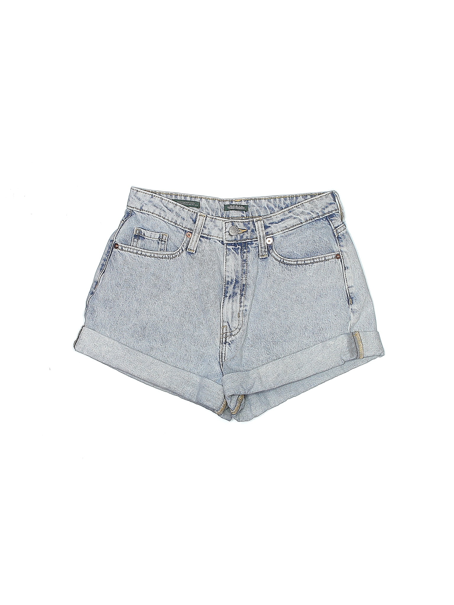Wild Fable 100% Cotton Solid Blue Denim Shorts Size 4 - 37% off | ThredUp
