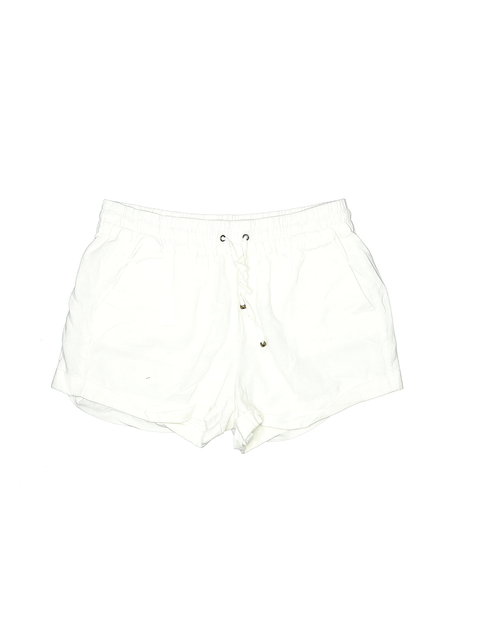 Love Tree Solid White Shorts Size L - 31% off | ThredUp