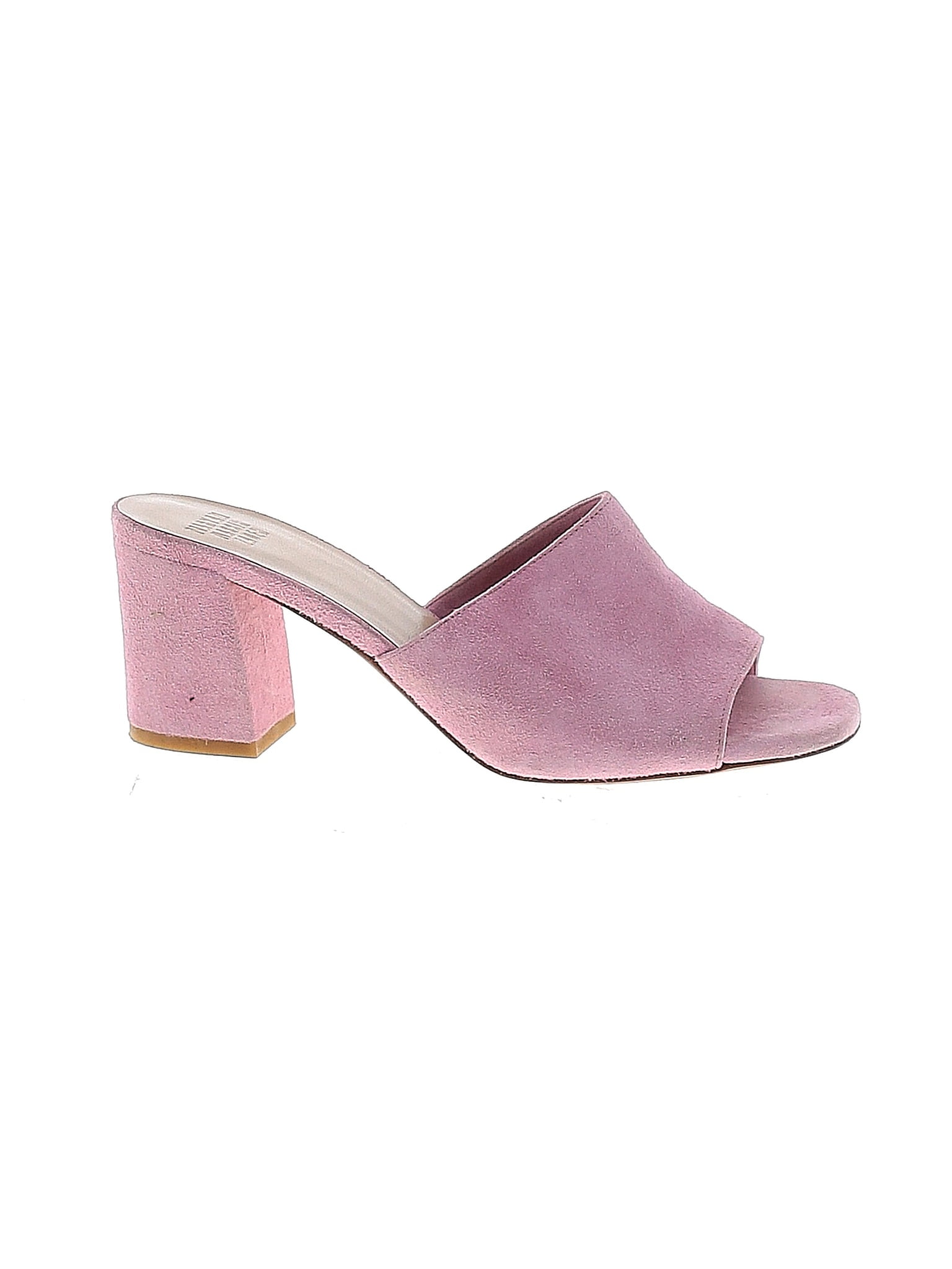 Maryam Nassir Zadeh 100% Leather Solid Pink Heels Size 38.5 (EU) - 75% ...
