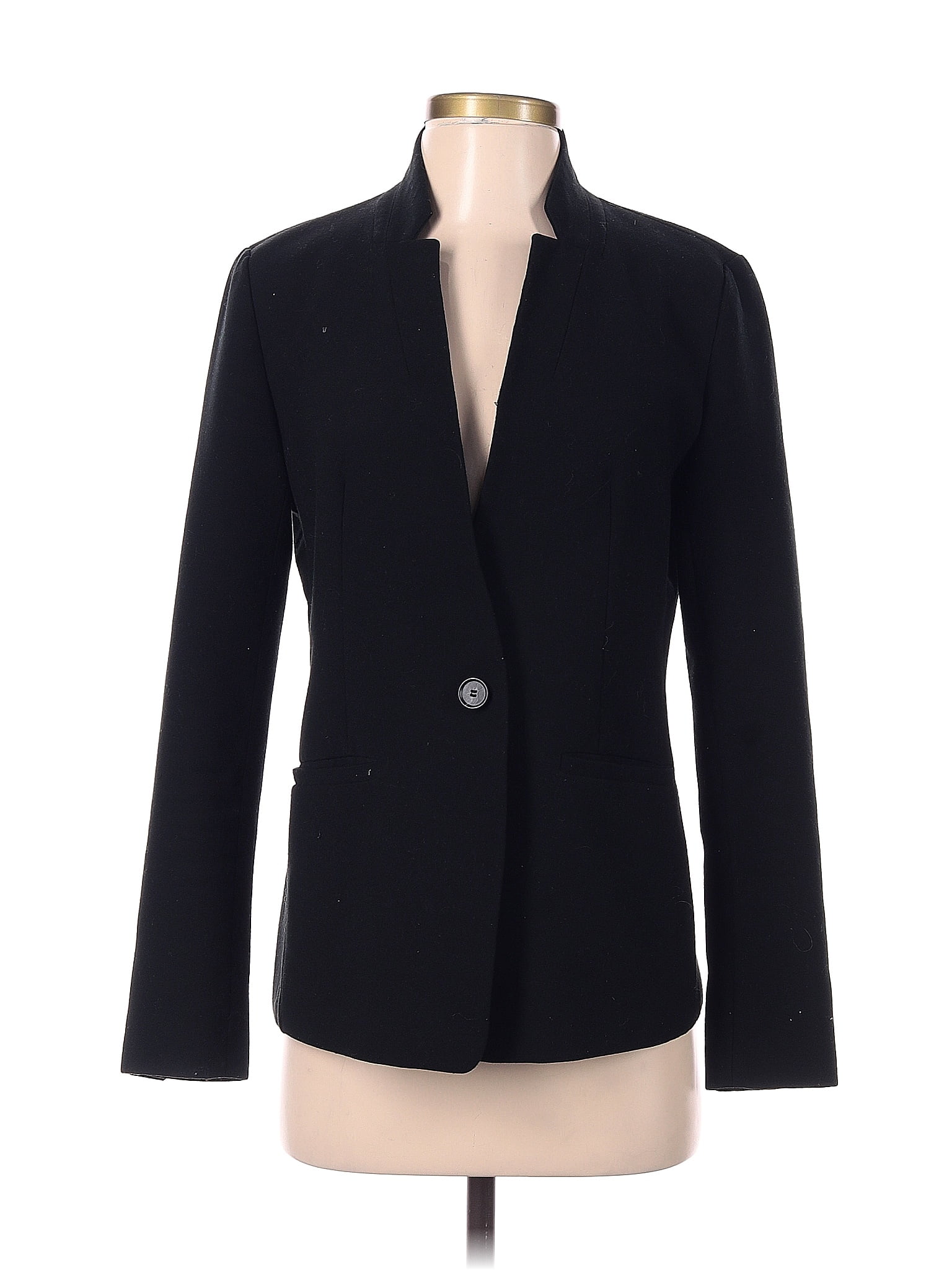 Ann Taylor Loft Solid Black Blazer Size 4 80 Off Thredup