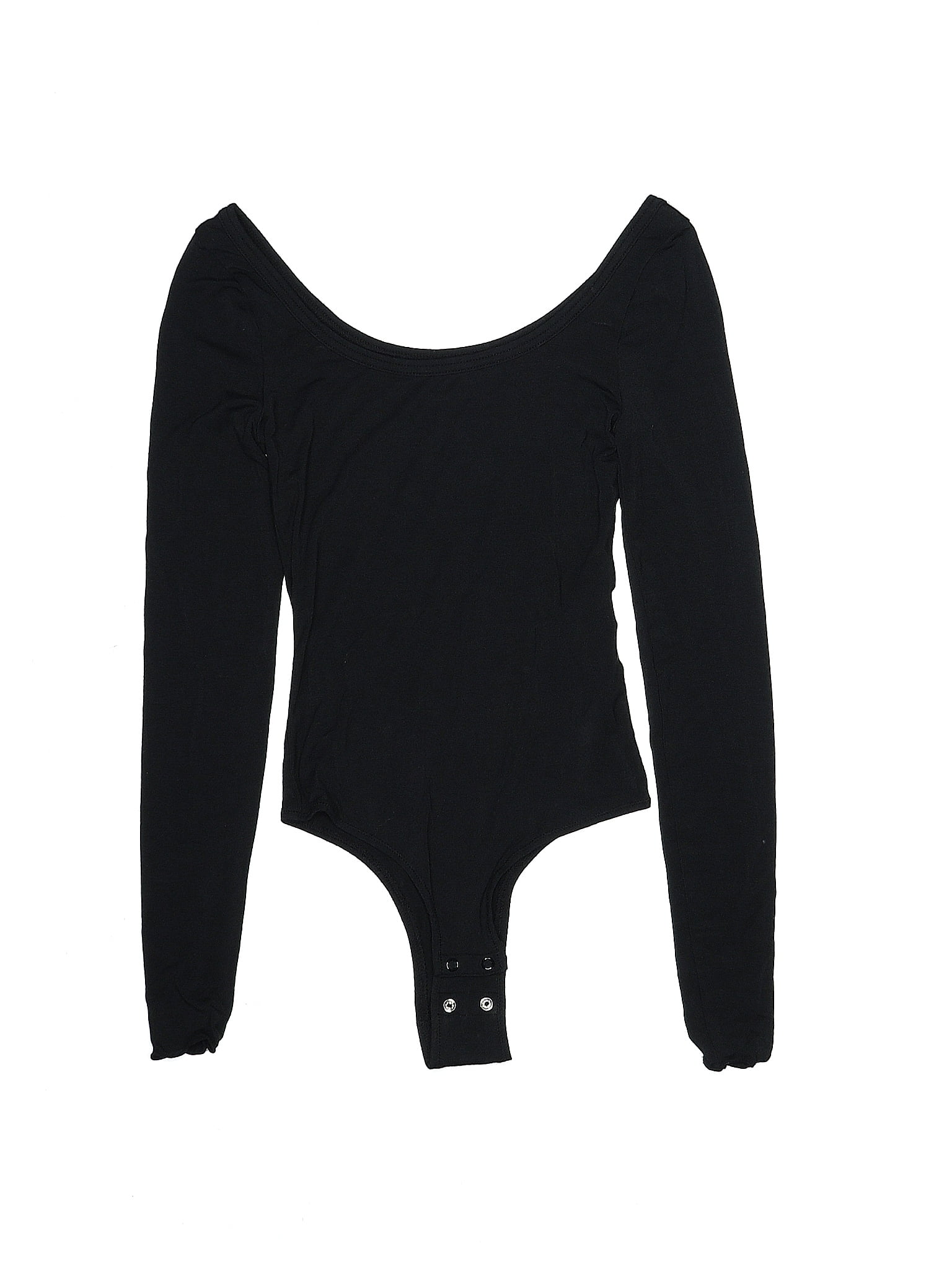 Jcrew Solid Black Bodysuit Size Xxs 74 Off Thredup
