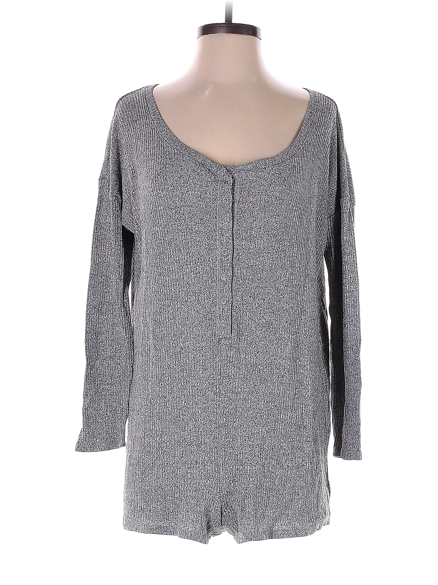 Aerie Color Block Marled Gray Romper Size S - 58% off | ThredUp