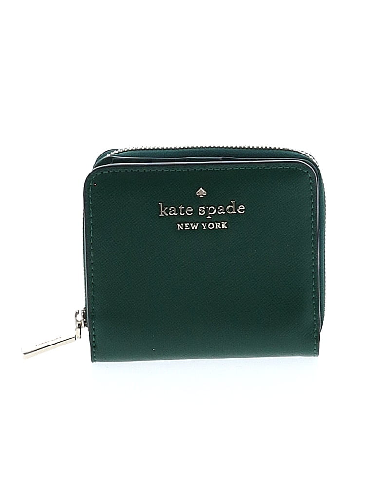 Kate Spade New York 100% Leather Green Leather Wallet One Size - 67% ...