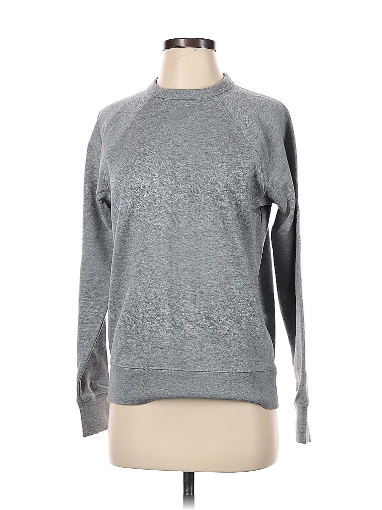 Everlane 100% Cotton Color Block Marled Gray Sweatshirt Size XXS - 52% ...