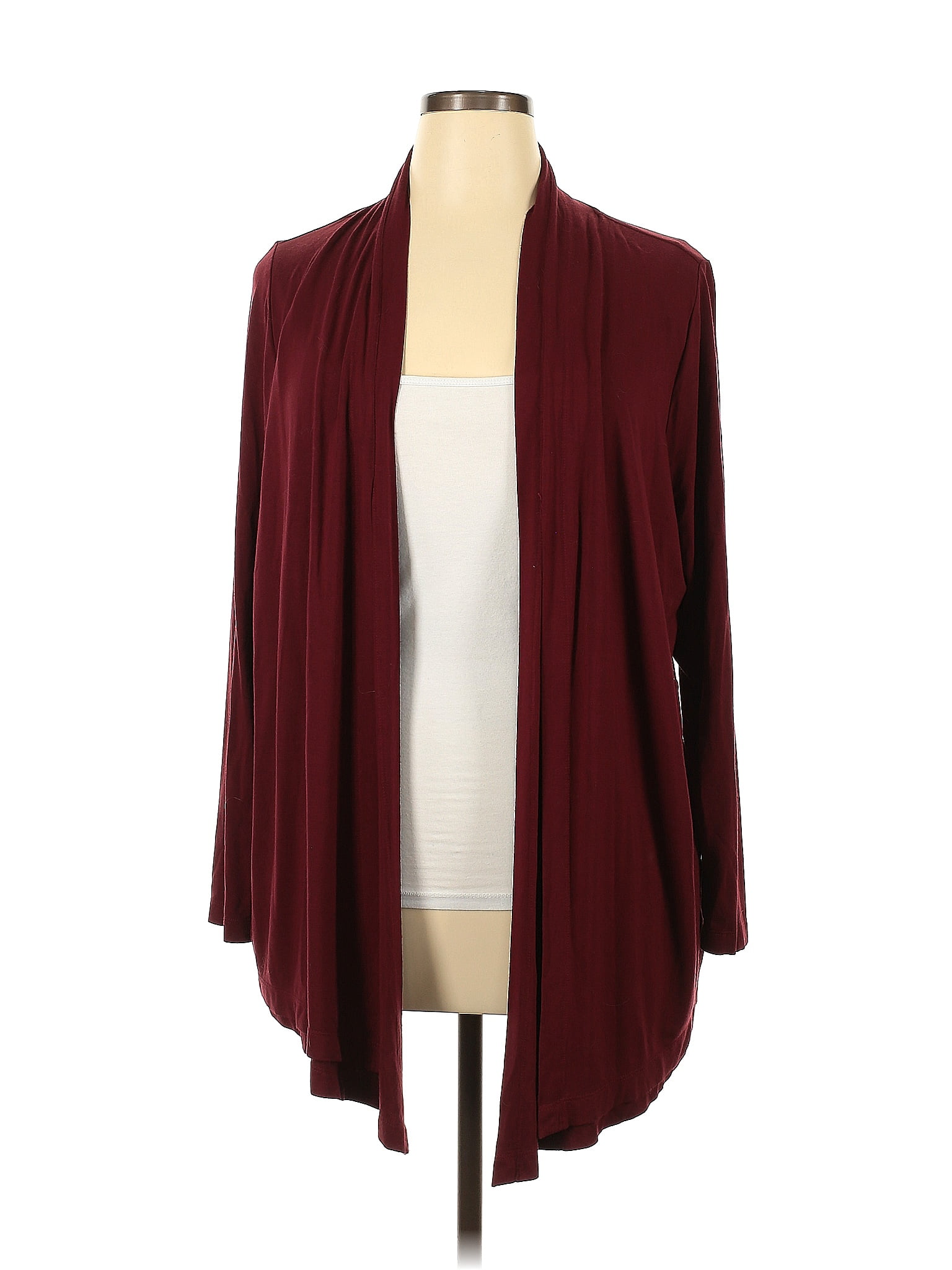 Chico's Color Block Solid Red Burgundy Kimono Size XL (3) - 75% off ...