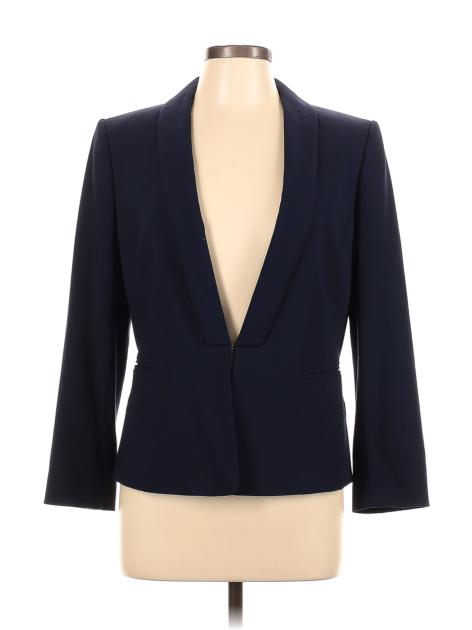 Antonio Melani 100% Polyester Solid Navy Blue Blazer Size 10 - 81% off ...