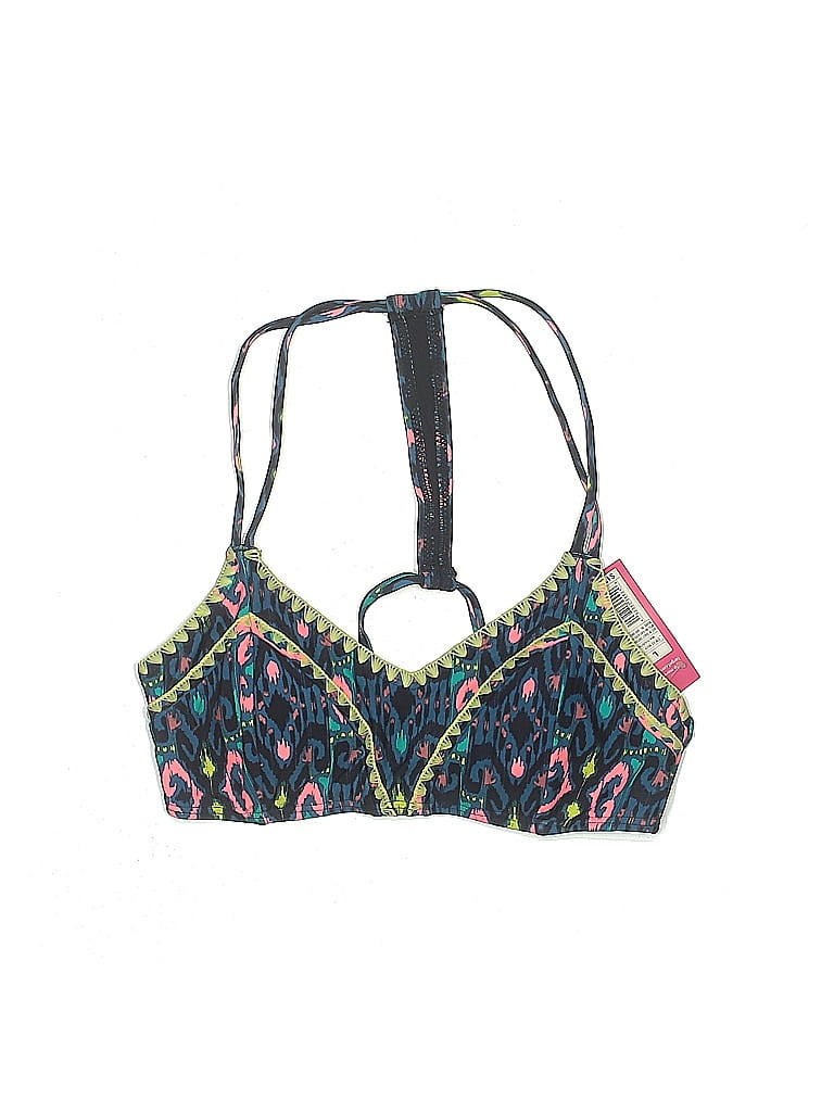Xhilaration 100 Recycled Plastic Blue Swimsuit Top Size L 33 Off