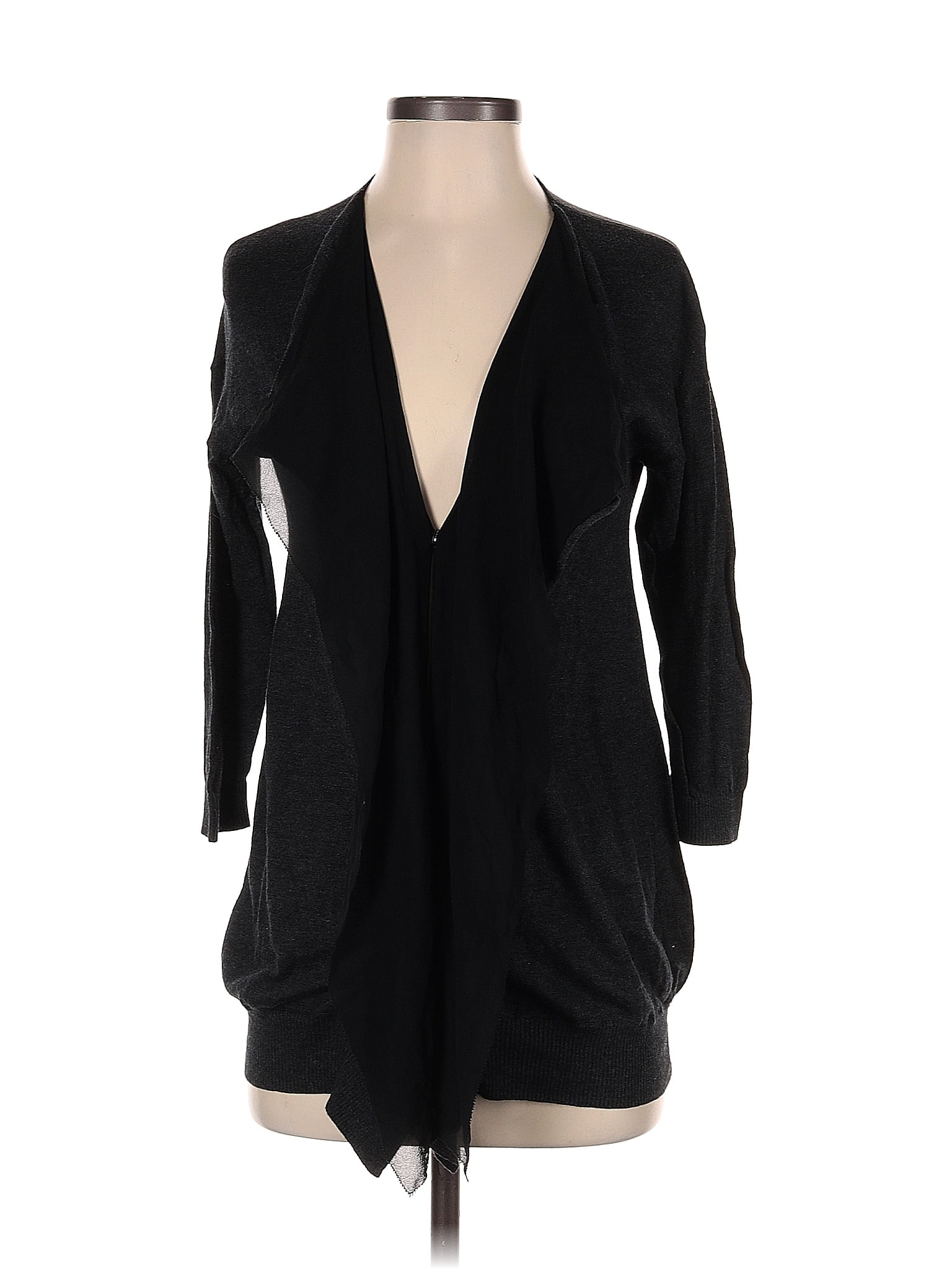 Hinge Solid Black Long Sleeve Blouse Size Xs 66 Off Thredup