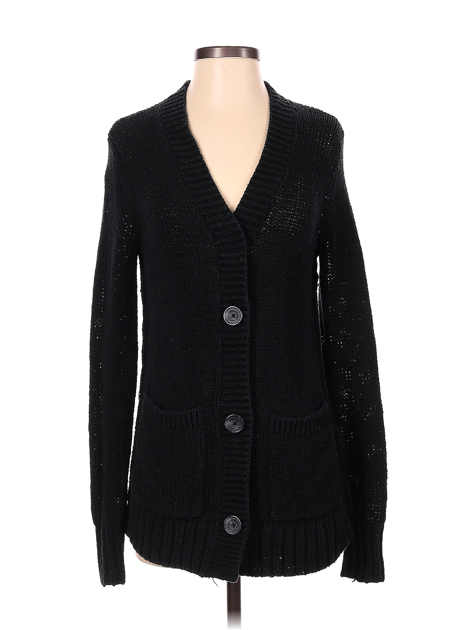 Abercrombie & Fitch Color Block Solid Black Cardigan Size XS - 80% off ...