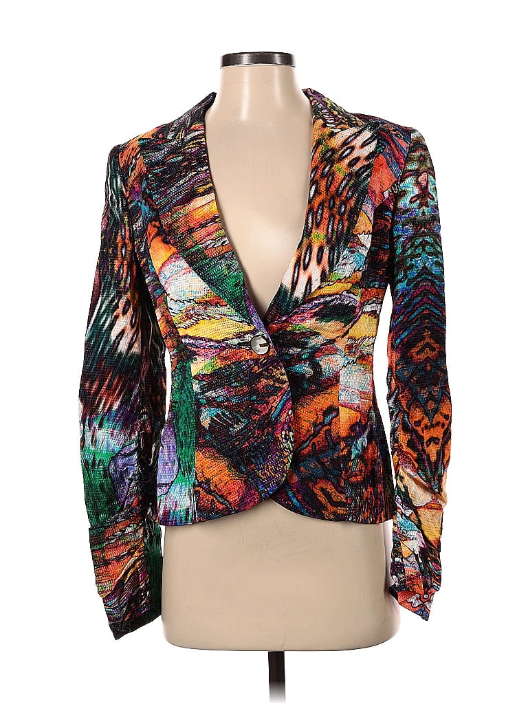 Escada Multi Color Orange Blazer Size 36 (EU) - 89% off | ThredUp