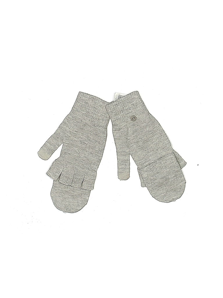 Old Navy Solid Gray Mittens One Size - 10% off | ThredUp
