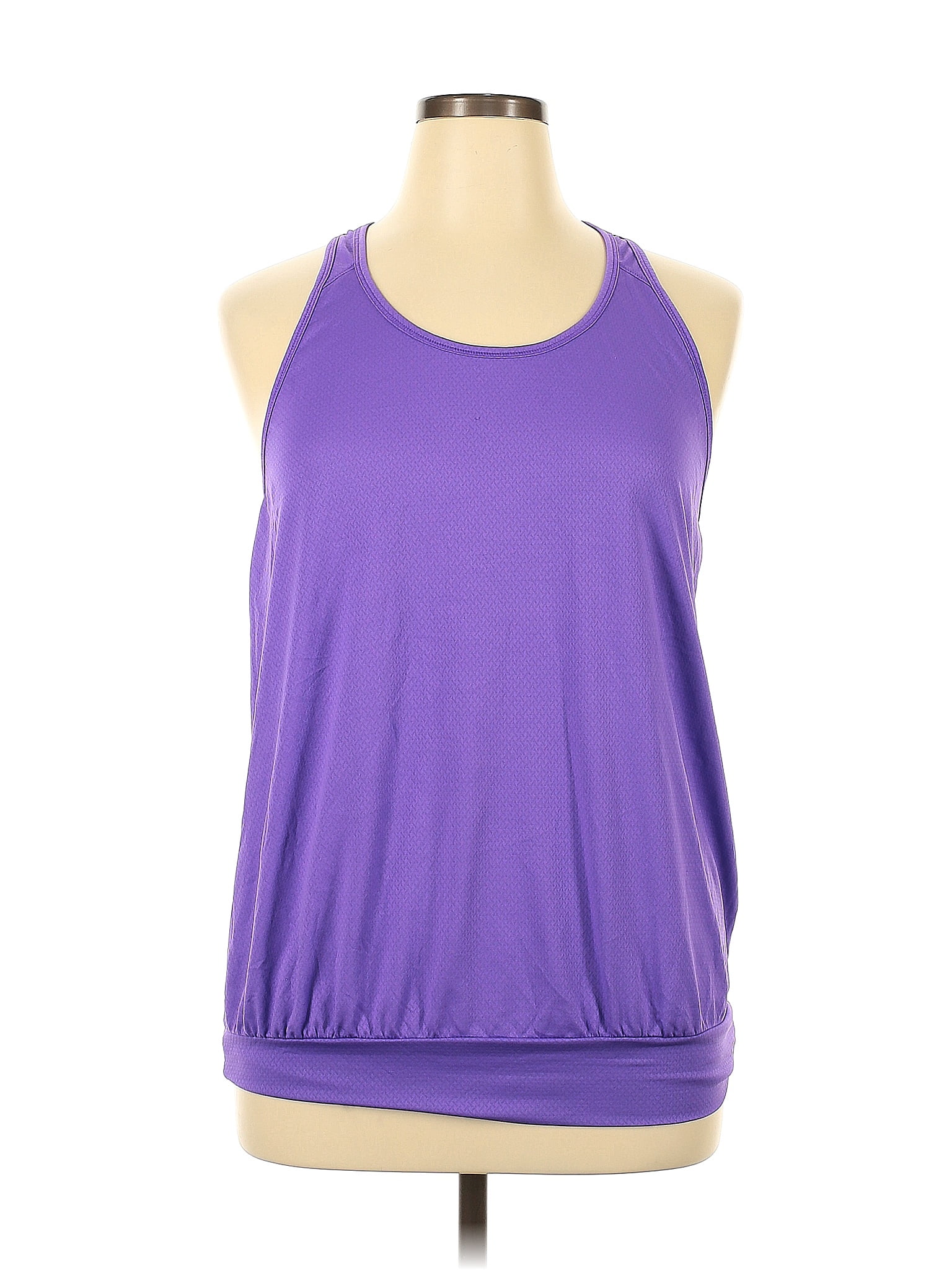 C9 By Champion 100% Polyester Color Block Purple Active Tank Size XL ...