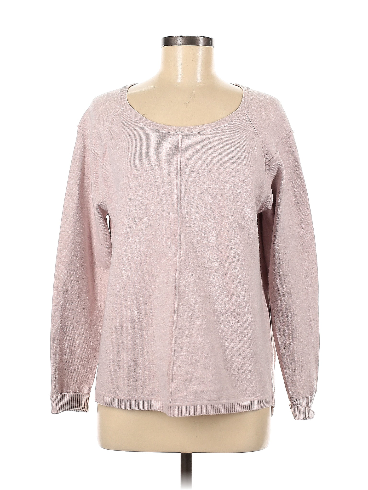 French Connection Color Block Solid Pink Pullover Sweater Size M - 87% ...