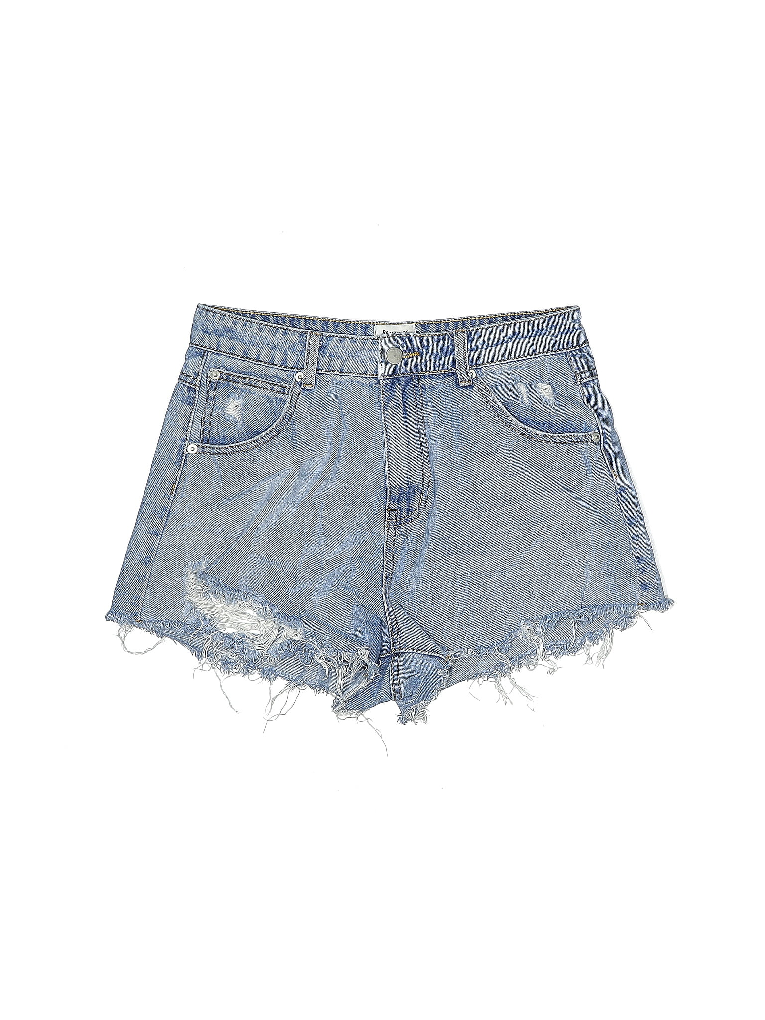 Princess Polly Solid Blue Denim Shorts Size 8 - 57% off | ThredUp