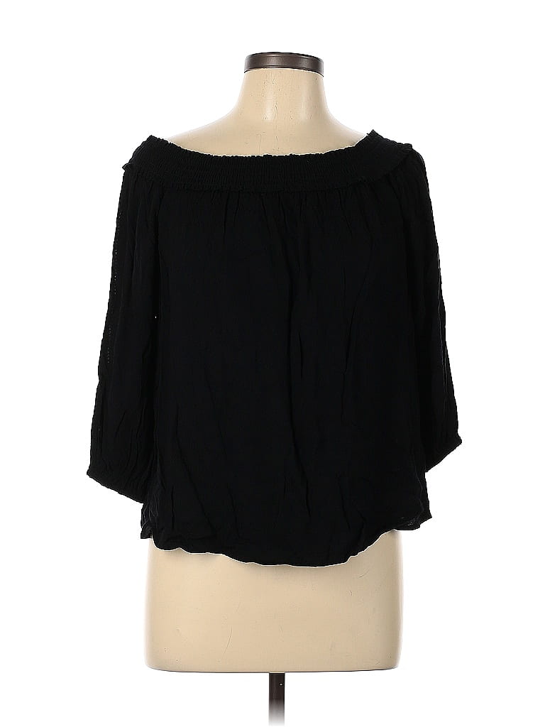 Lovestitch Black Long Sleeve Blouse Size L 63 Off Thredup