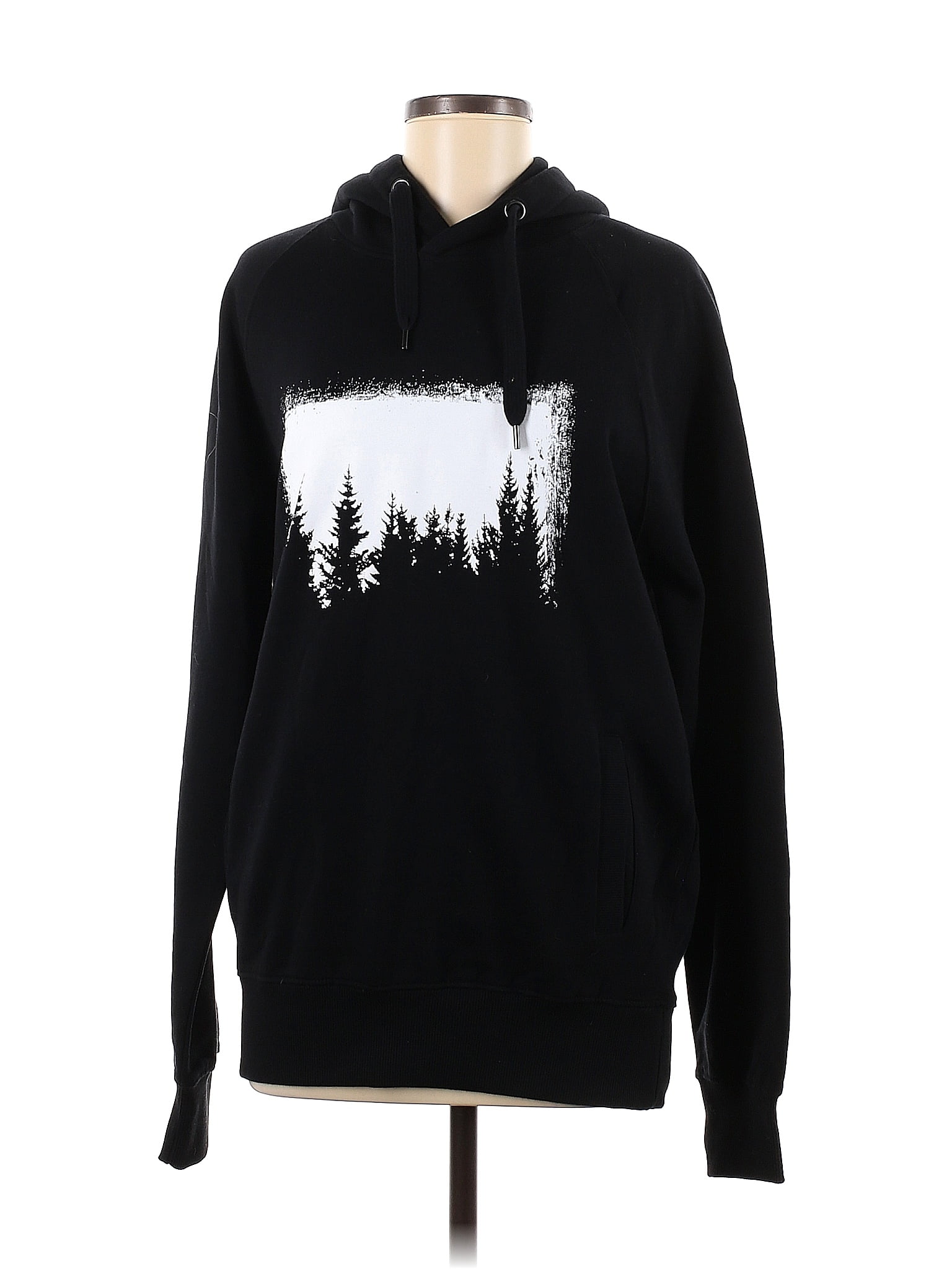 earth positive 100% Cotton Black Pullover Hoodie Size M - 66% off | ThredUp