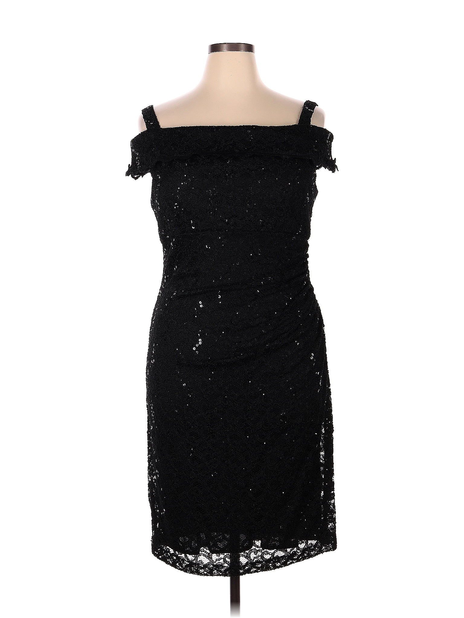 Randm Richards Solid Black Cocktail Dress Size 16 79 Off Thredup