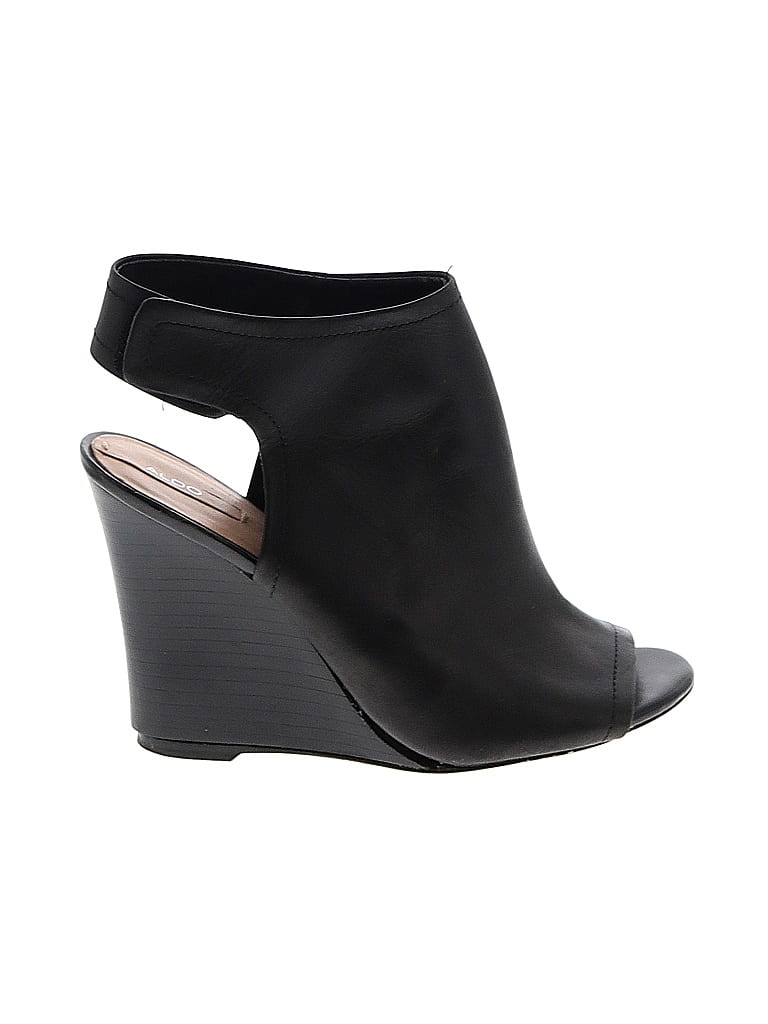 Aldo Solid Black Wedges Size 8 - 73% off | ThredUp