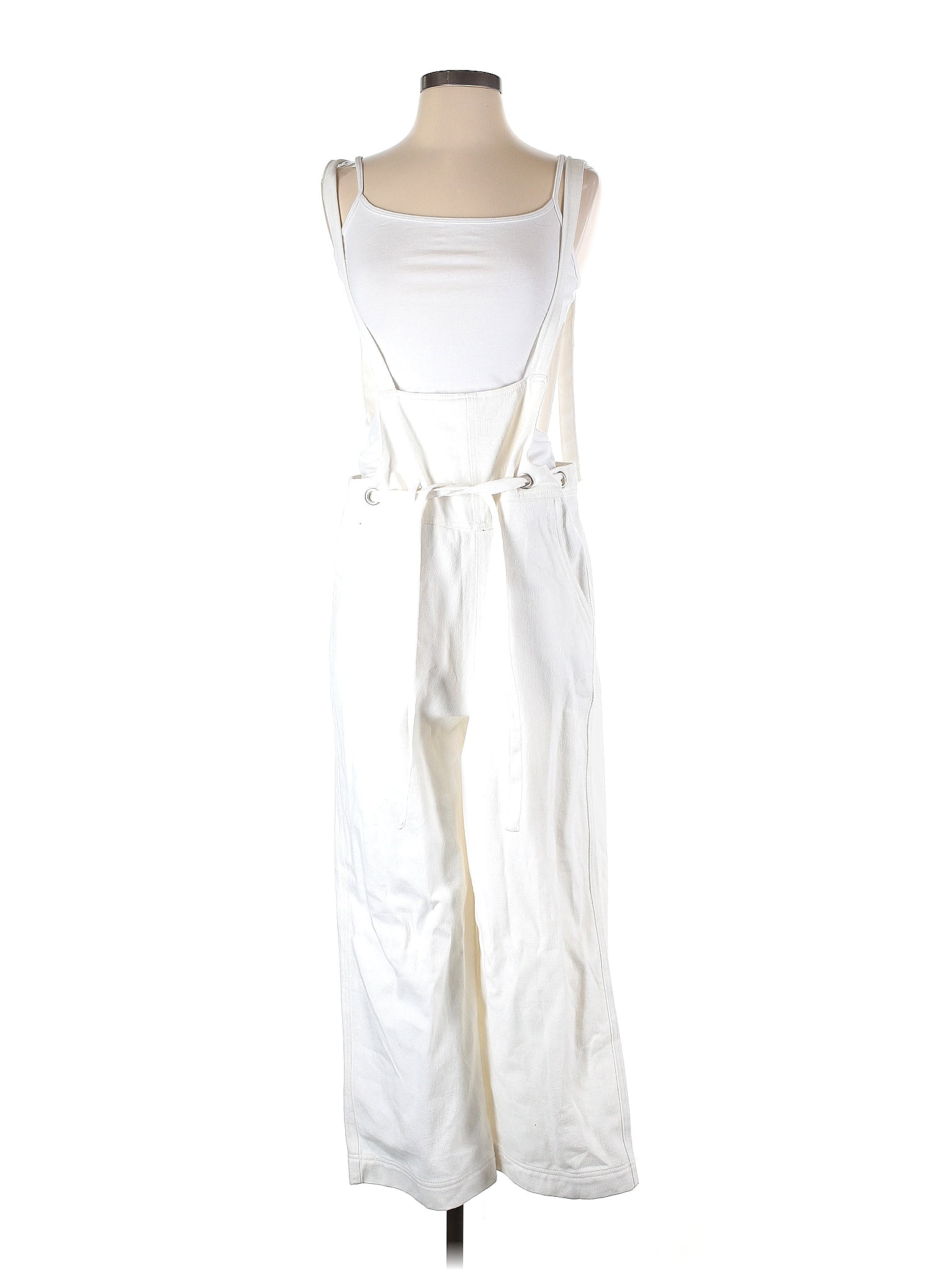 Mod Ref 100% Cotton White Overalls Size S - 65% off | ThredUp