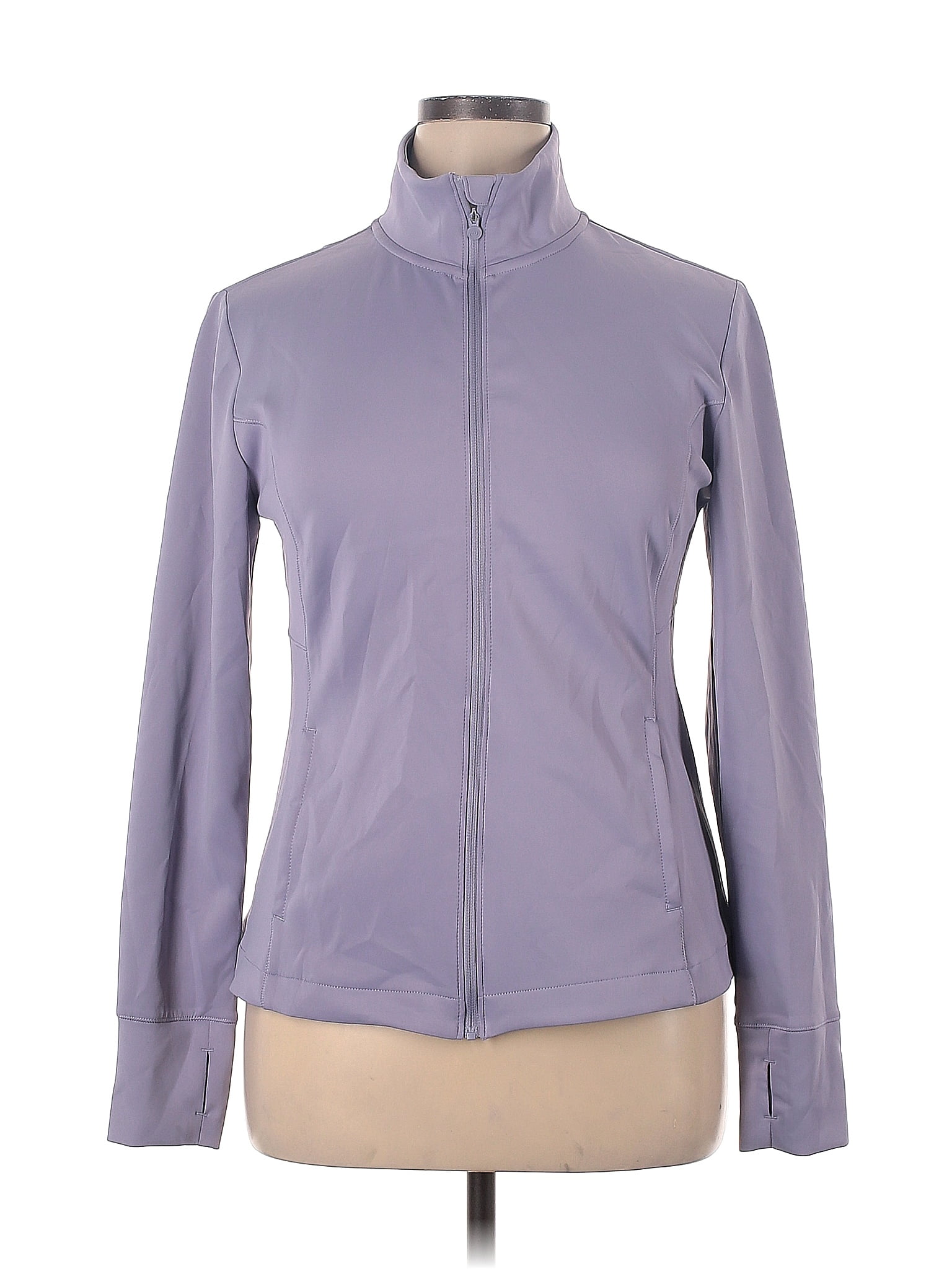 Apana Solid Purple Track Jacket Size XL - 70% off | ThredUp