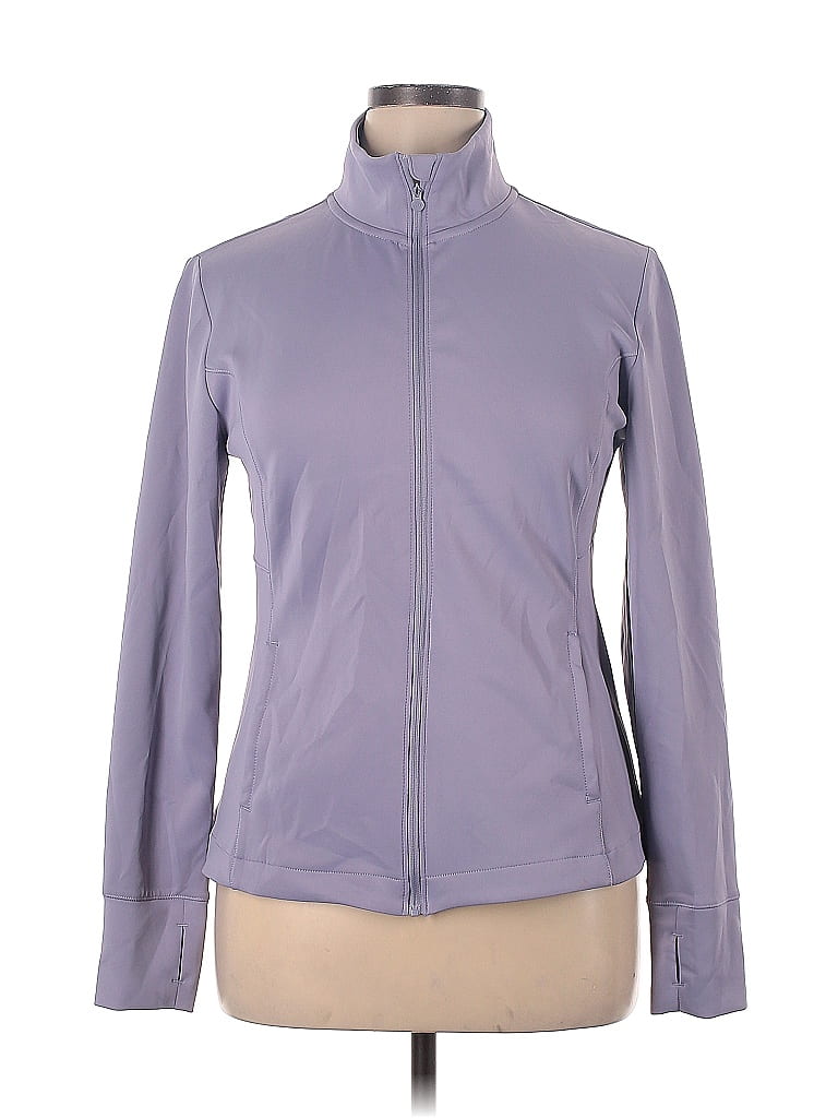 Apana Solid Purple Track Jacket Size XL - 70% off | ThredUp