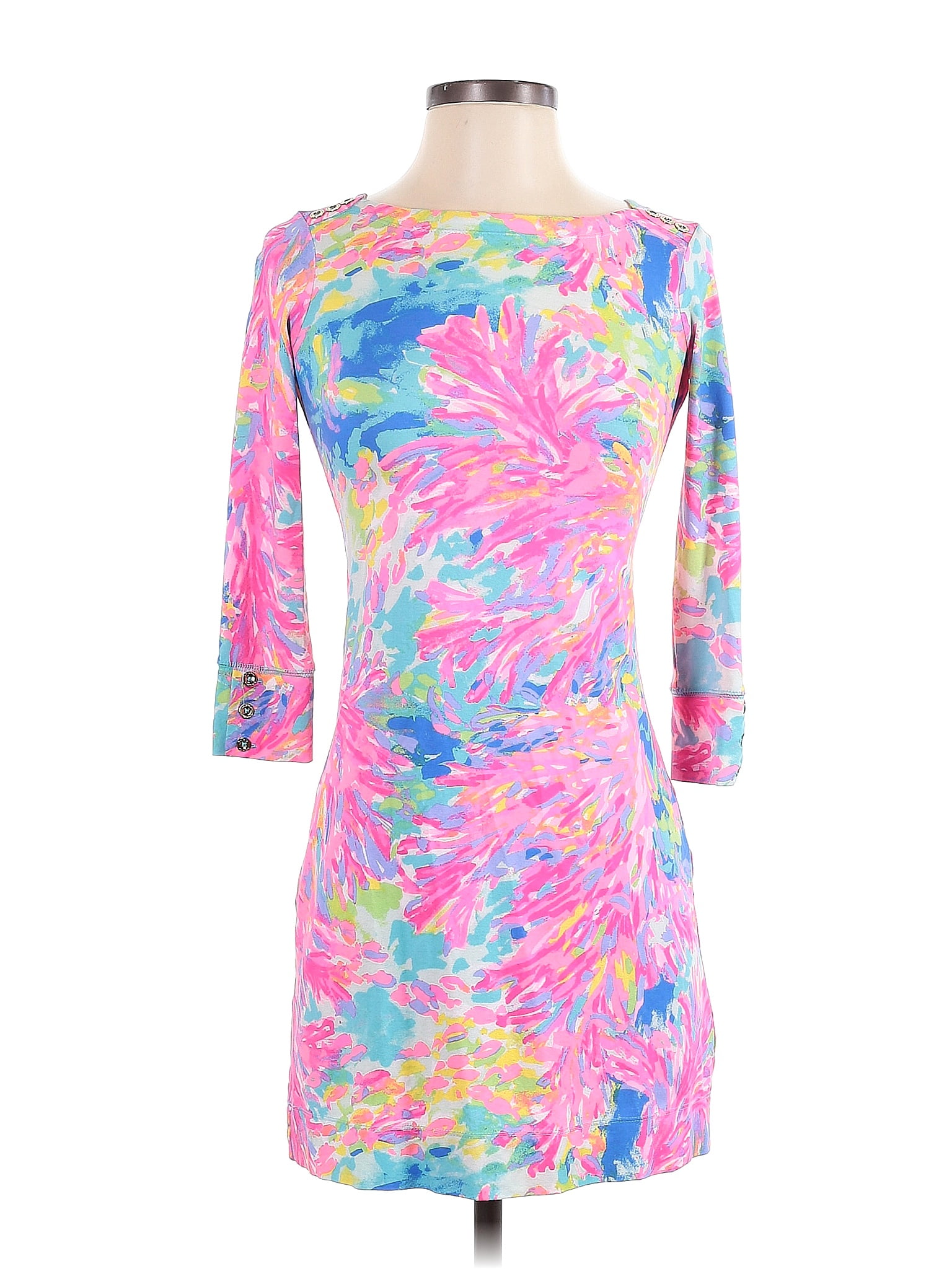 Lilly Pulitzer Multi Color Pink Casual Dress Size Xs 68 Off Thredup