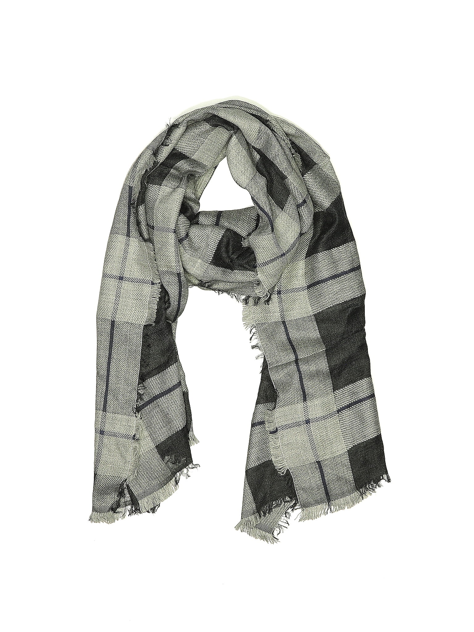 J.Jill Plaid Gray Scarf One Size - 68% off | ThredUp