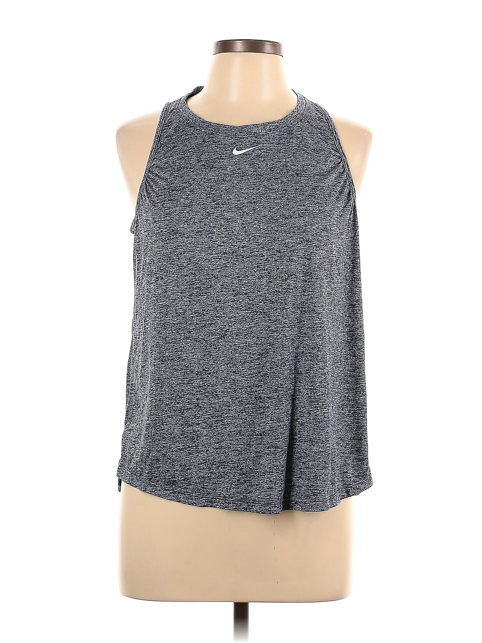 Nike 100% Polyester Gray Active Tank Size L - 61% off | ThredUp