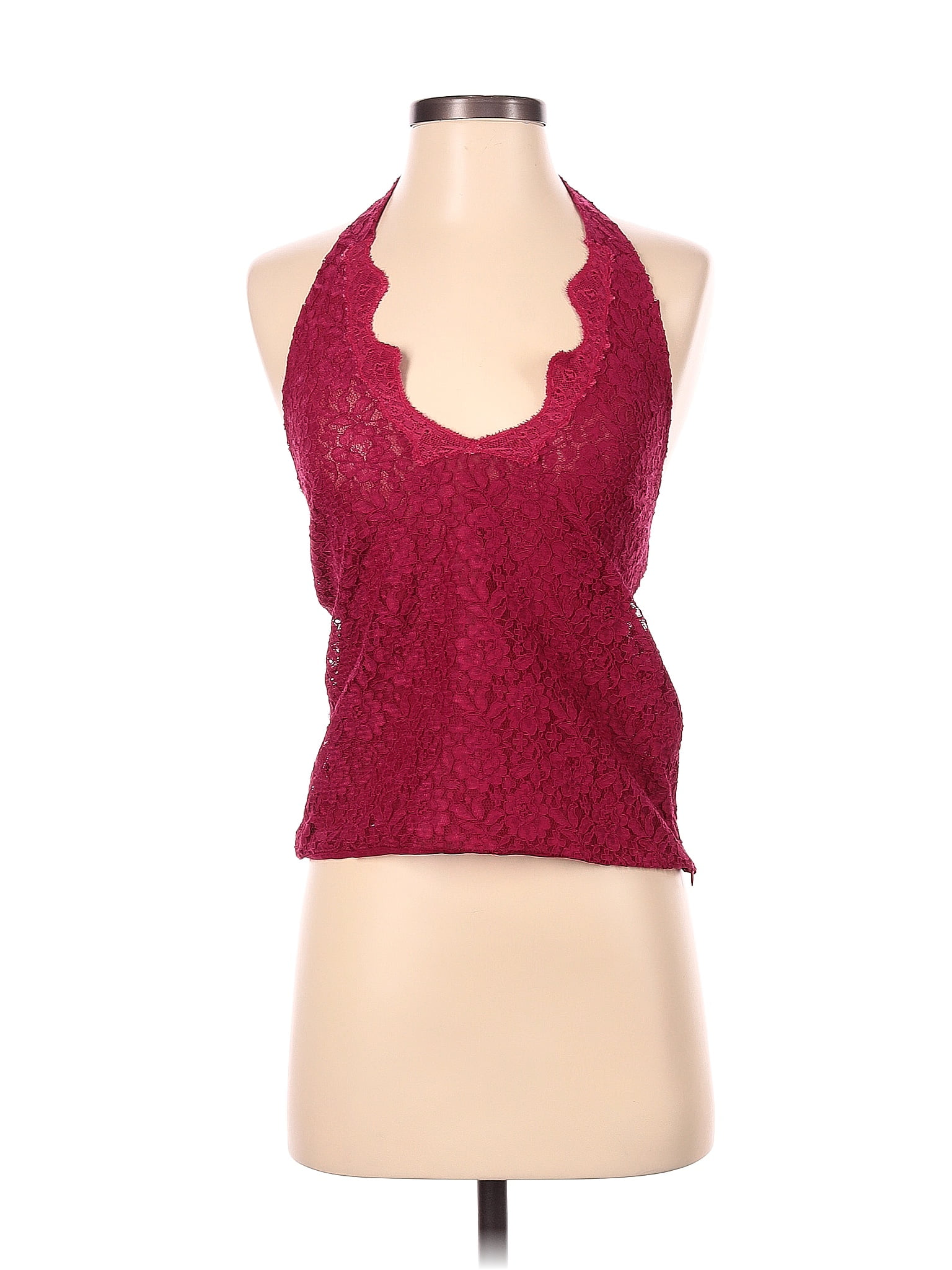 Moda International 100% Nylon Burgundy Halter Top Size XS - 44% off ...