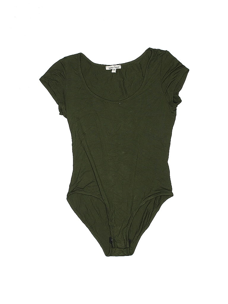 Velvet Torch Solid Green Bodysuit Size M 52 Off Thredup