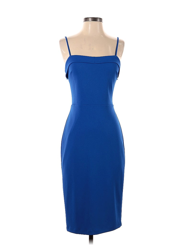 Rachel Rachel Roy Solid Blue Cocktail Dress Size S 60 Off Thredup
