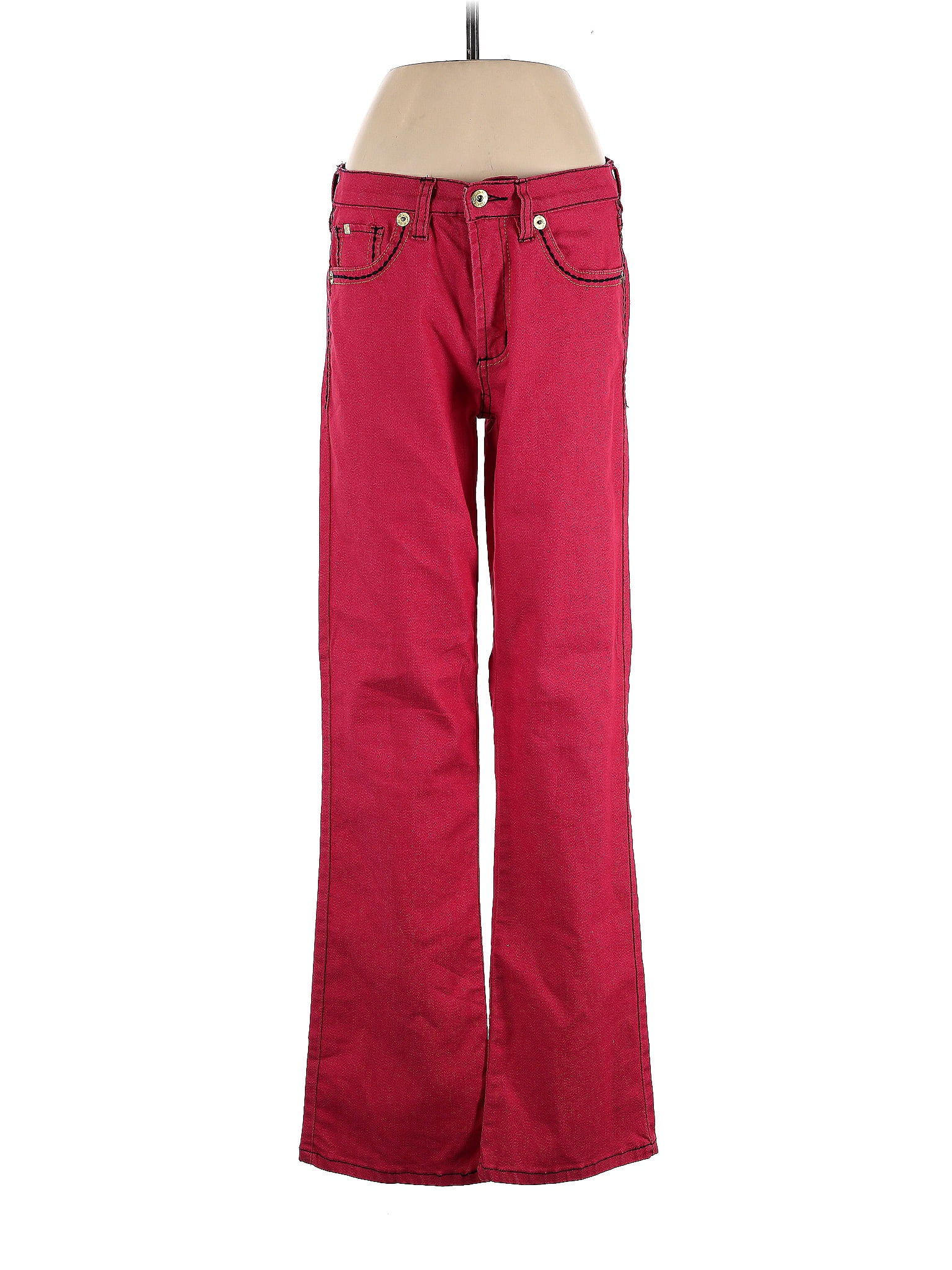 DG^2 by Diane Gilman Solid Red Jeans Size 4 - 63% off | ThredUp