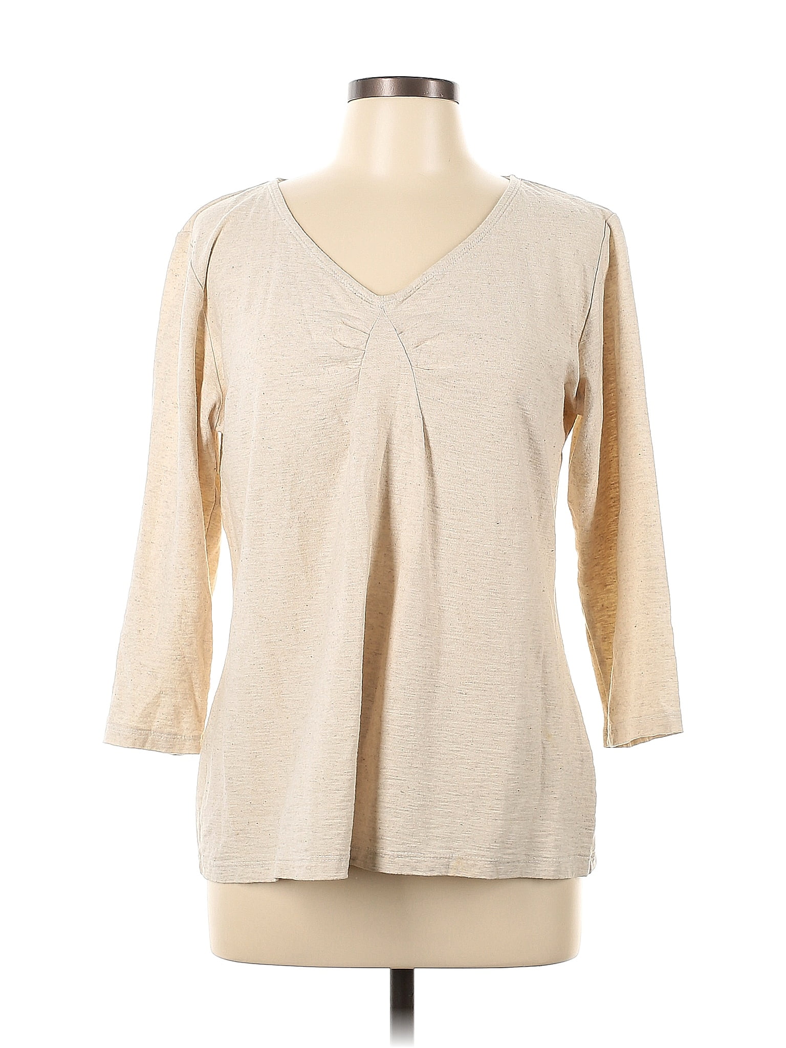 Cut Loose Tan Long Sleeve Blouse Size L 72 Off Thredup