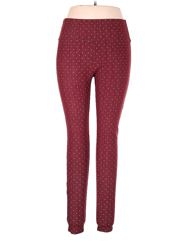 Agnes And Dora Maroon Burgundy Leggings Size Xl 59 Off Thredup