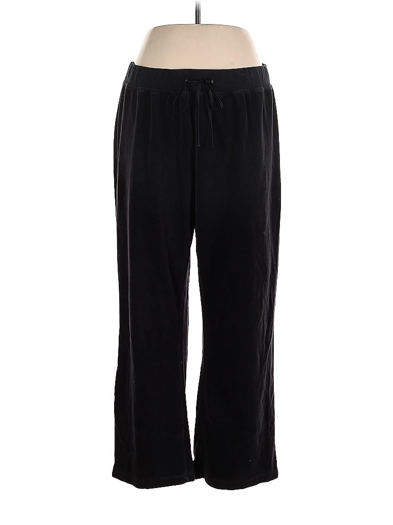 Made for Life Solid Black Sweatpants Size 1X (Plus) - 26% off | ThredUp
