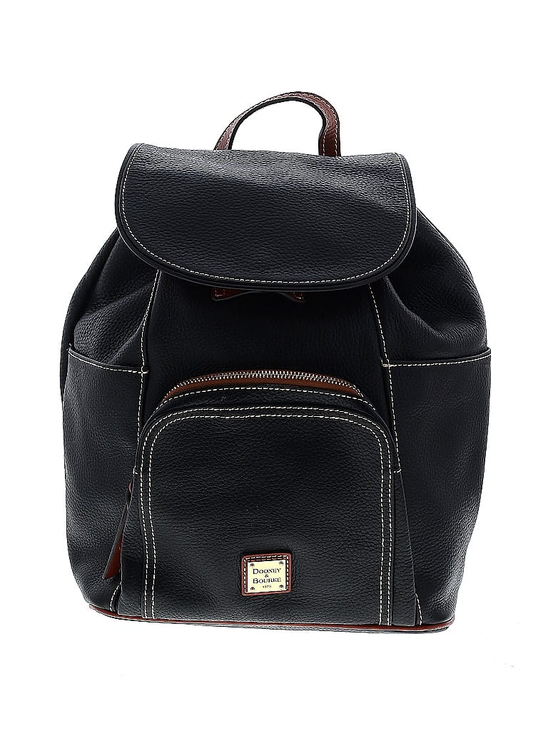 Dooney & Bourke Solid Black Leather Backpack One Size - 50% off | ThredUp