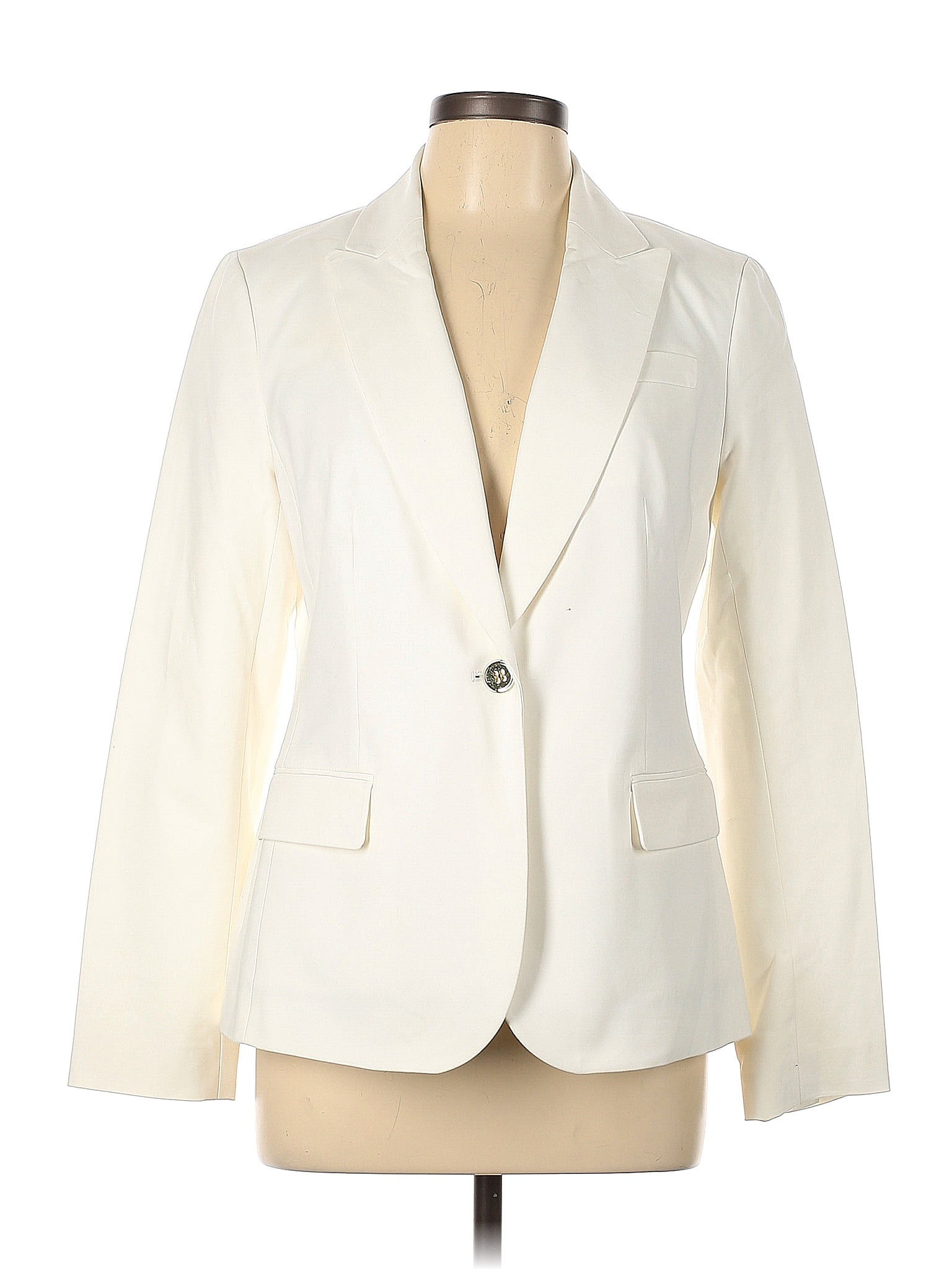 Talbots Solid White Blazer Size 10 - 75% off | ThredUp