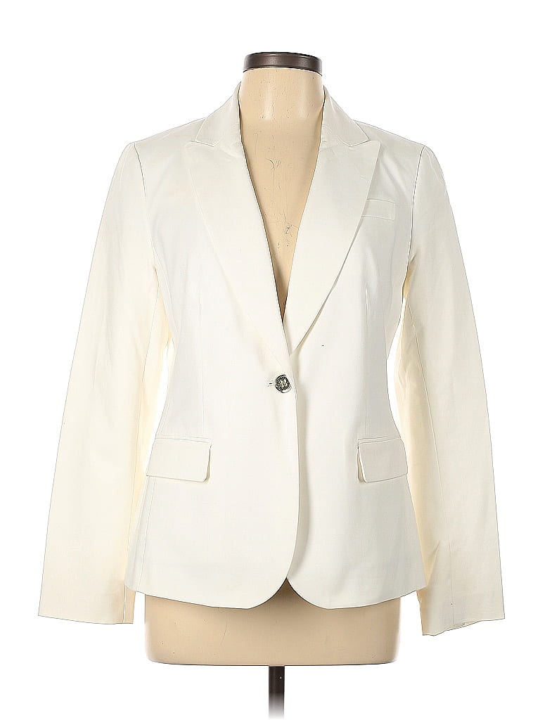 Talbots Solid White Blazer Size 10 - 75% off | ThredUp