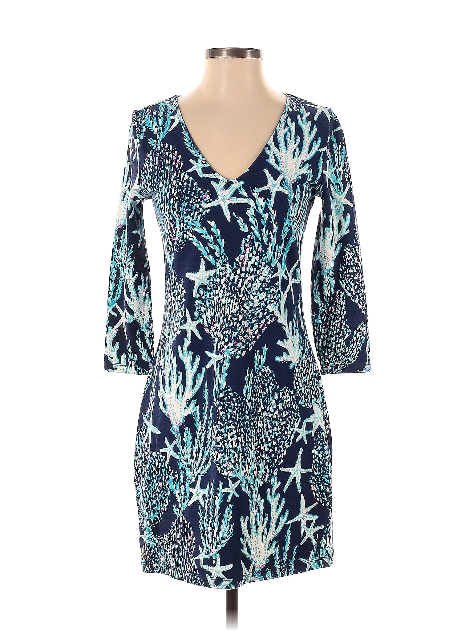 Lilly Pulitzer Multi Color Blue Casual Dress Size S 63 Off Thredup